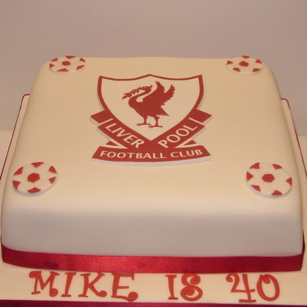 One Tier Liverpool Football Birthday Cake | Neo Cakes