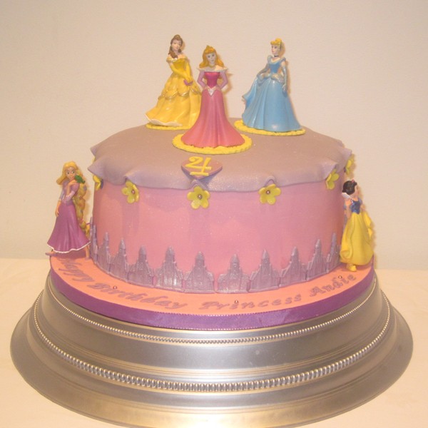 One Tier Disney Princess Birthday Cake | Neo Cakes